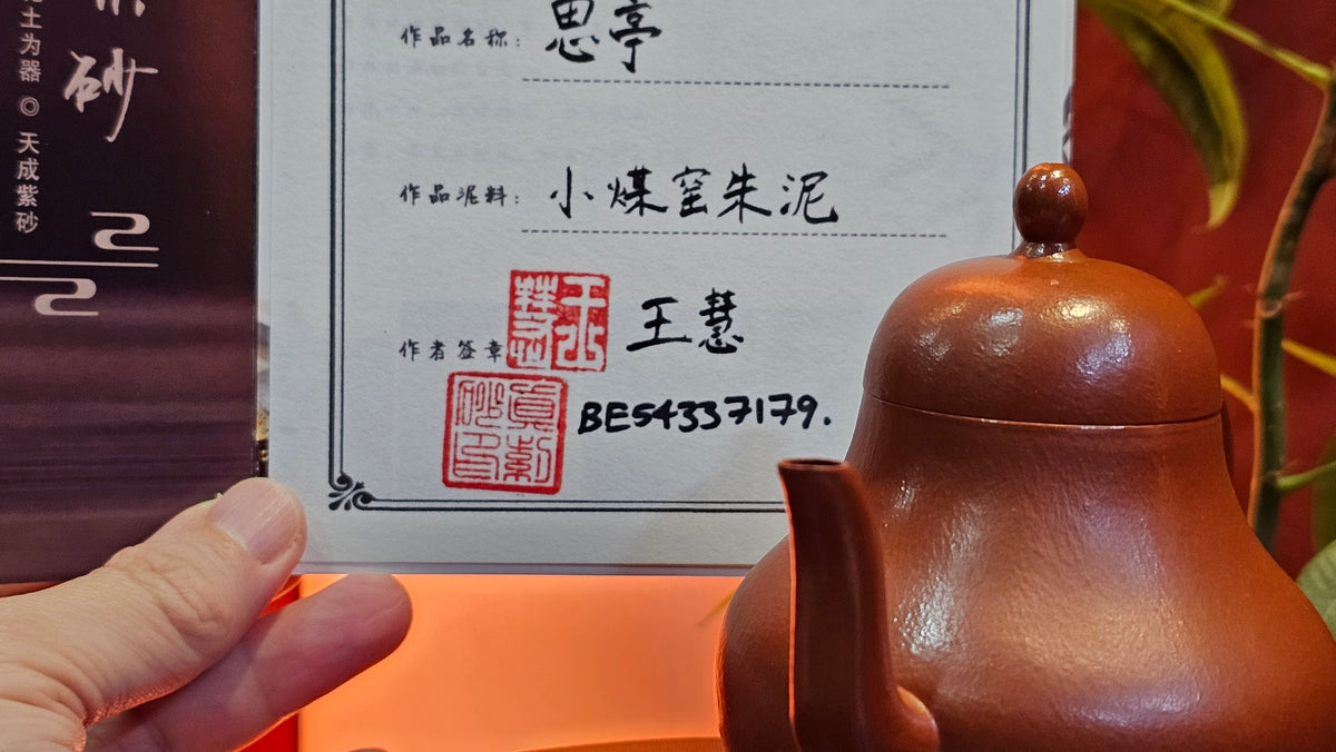 Si Ting 思亭, 195.1ml, Xiao Mei Yao Zhu Ni 小煤窑朱泥, by our Collaborative C ...
