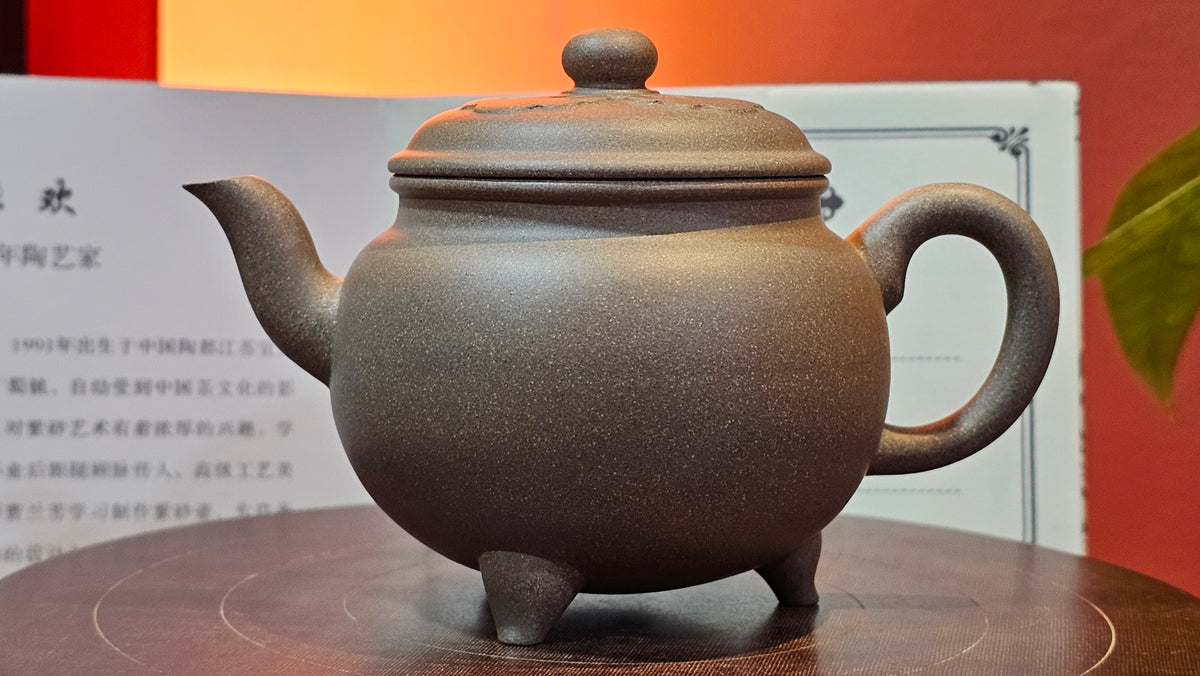 Da Bin Ru Yi《大彬如意》, 183.8ml, Qing Hui Duan 青灰段泥, by our Craftsman Zhan ...